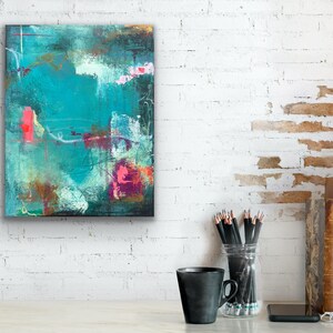 Distant Light, Abstract Painting, Original Print, Abstract Floral ...