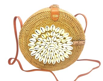 Shell Rattan Bag - Etsy