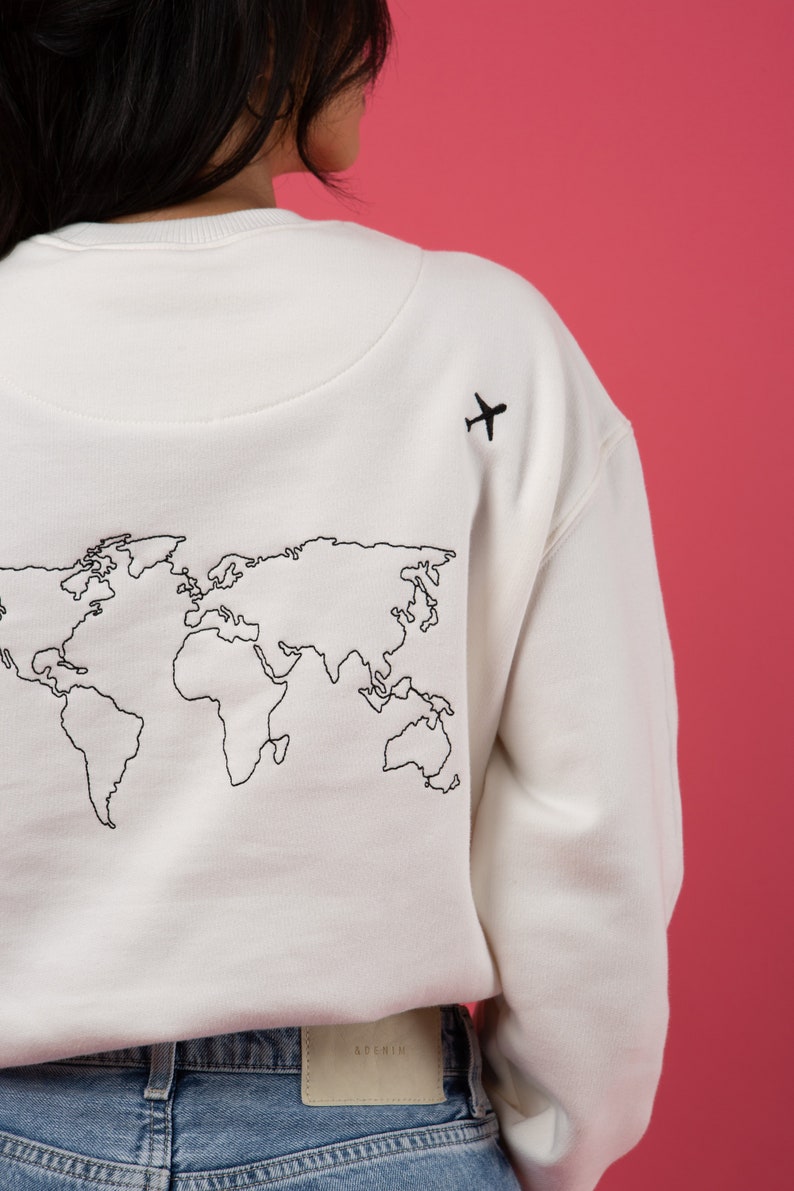 WORLD MAP SWEATER - Etsy