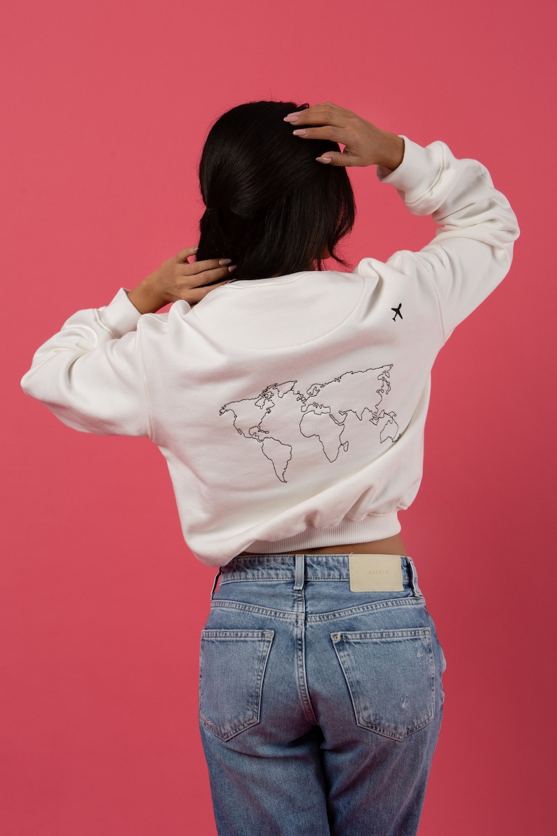 WORLD MAP SWEATER - Etsy