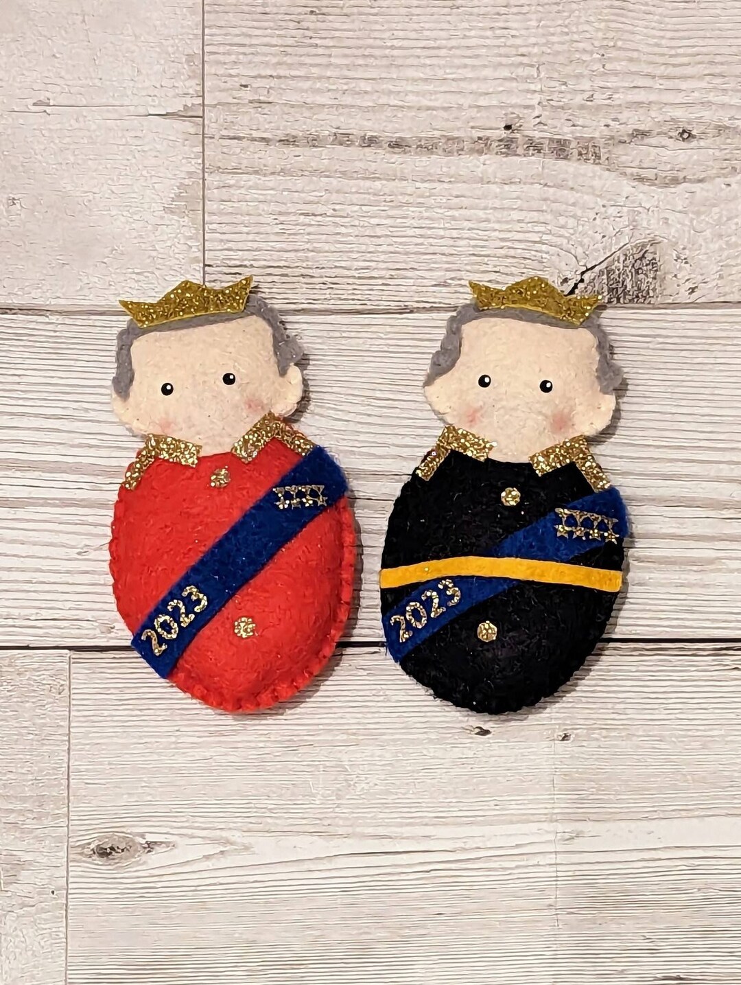 Handmade Felt King Charles Coronation Decorations - Etsy