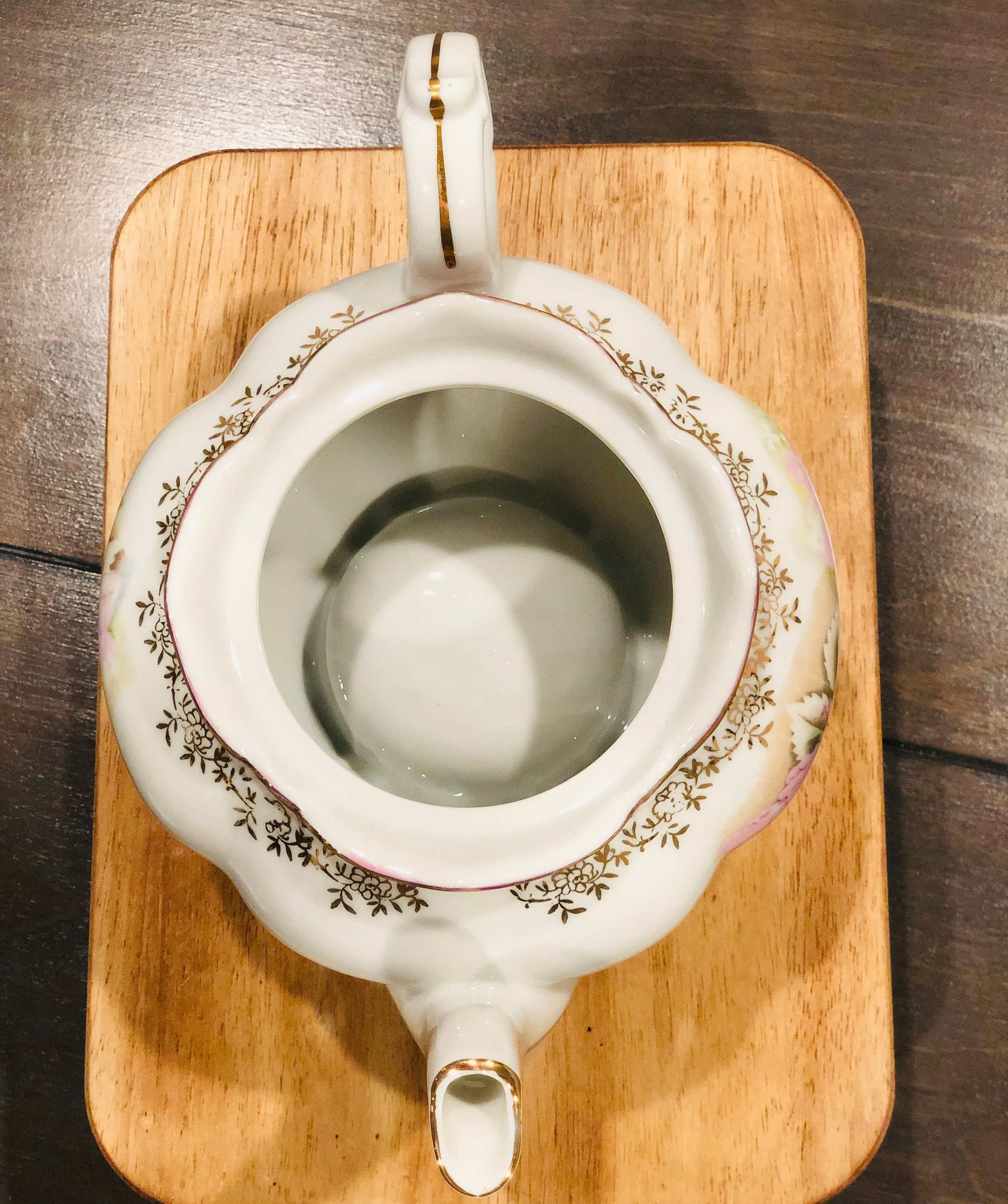 Lefton Cabbage Rose Musical Teapot. Plays memory From Musical cats ...