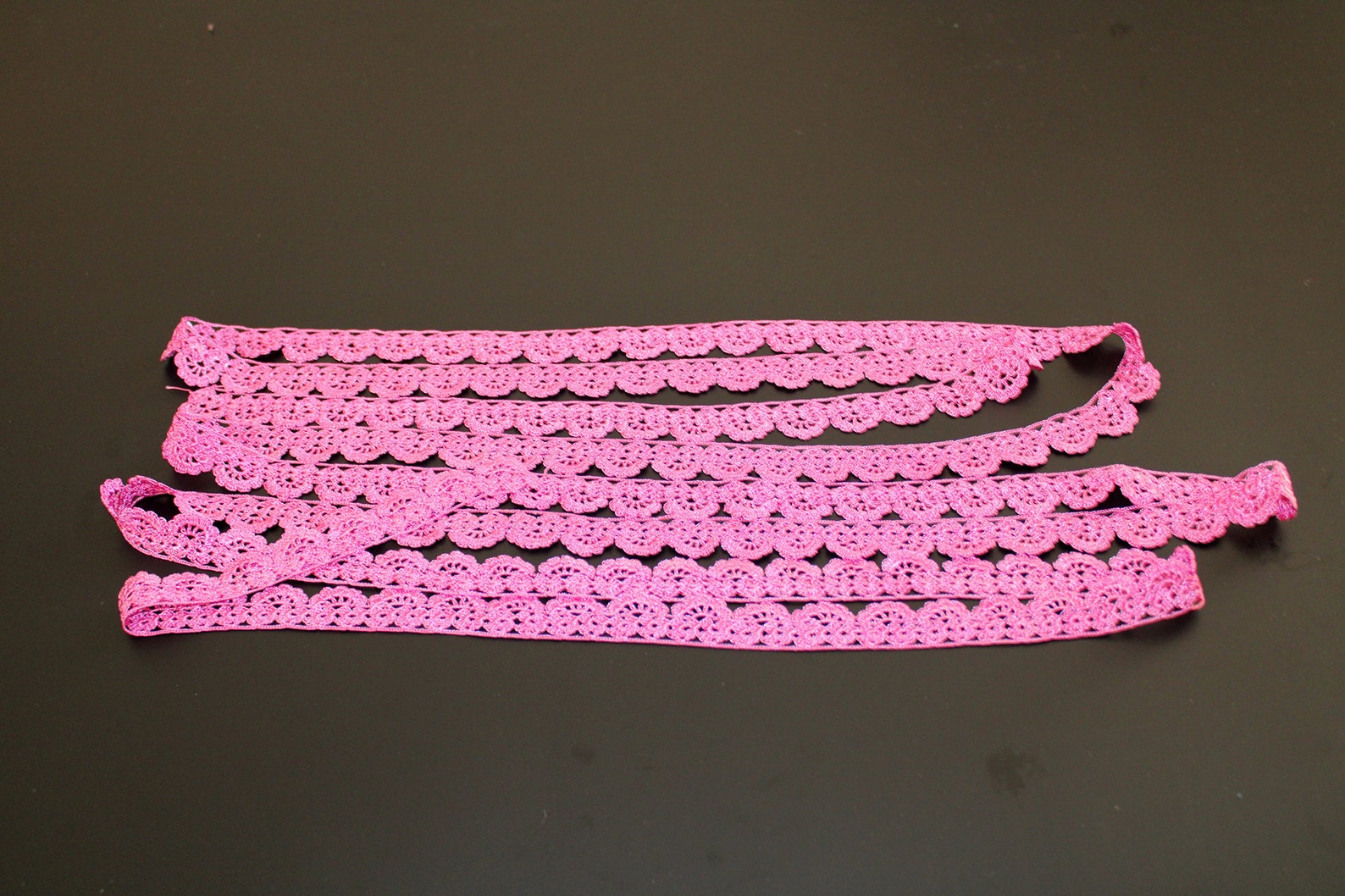 350 Cm Polyester Lace Ribbon Pink Lace Edge Floral Lace - Etsy