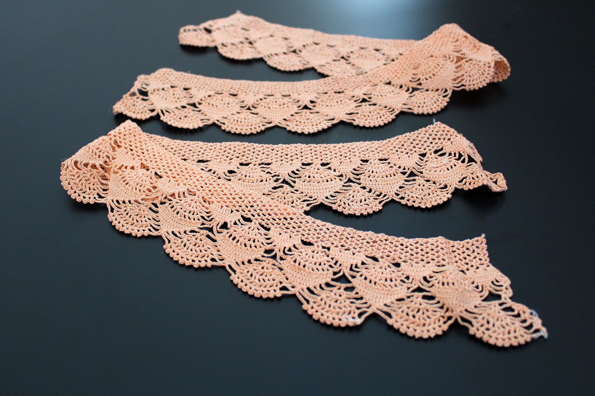 Light Pink Color Border Lace, Vintage Lace Trim, Light Pink Lace Trim ...
