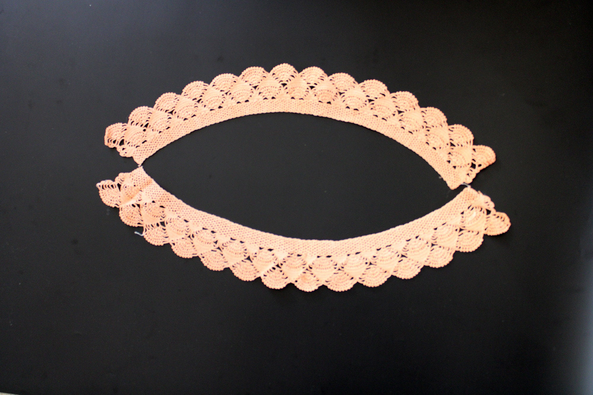 Light Pink Color Border Lace, Vintage Lace Trim, Light Pink Lace Trim ...