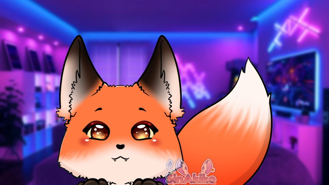 Vtuber/ Pngtuber Model Red Fox - Etsy