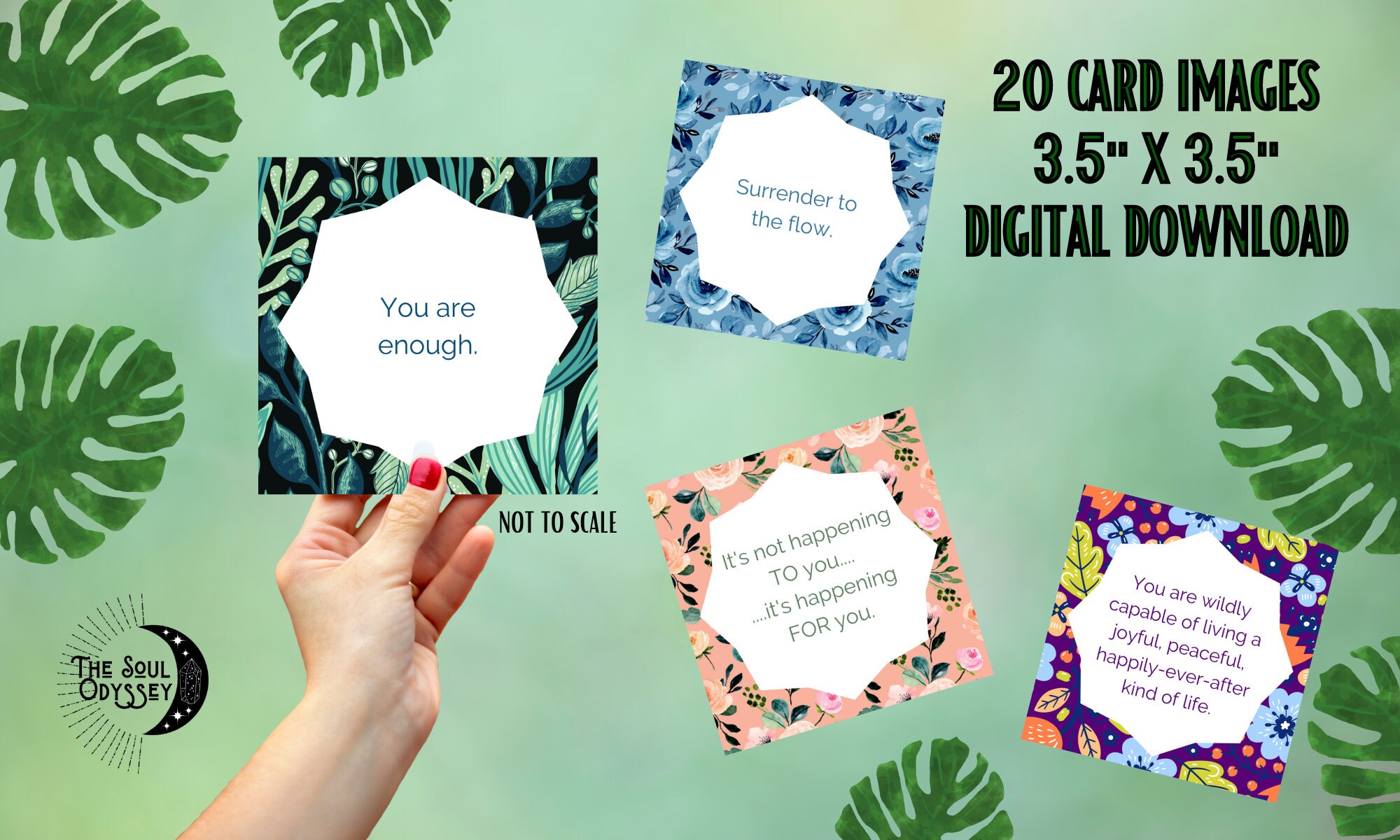 Printable Inspirational Wisdom Cards Digital Download 3.5'' X 3.5 ...