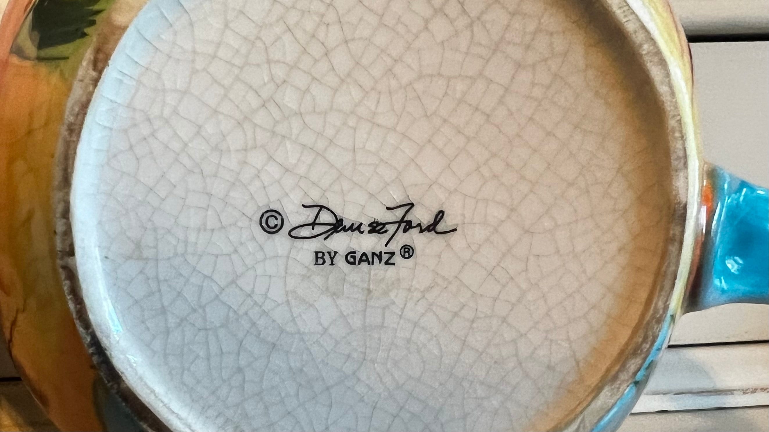 Denise Ford by Ganz Art Teapot - Etsy