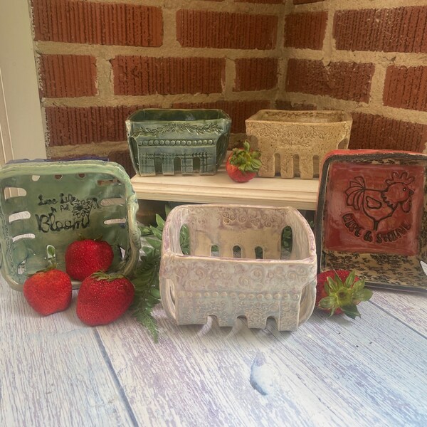 Ceramic Berry Bowls - Etsy