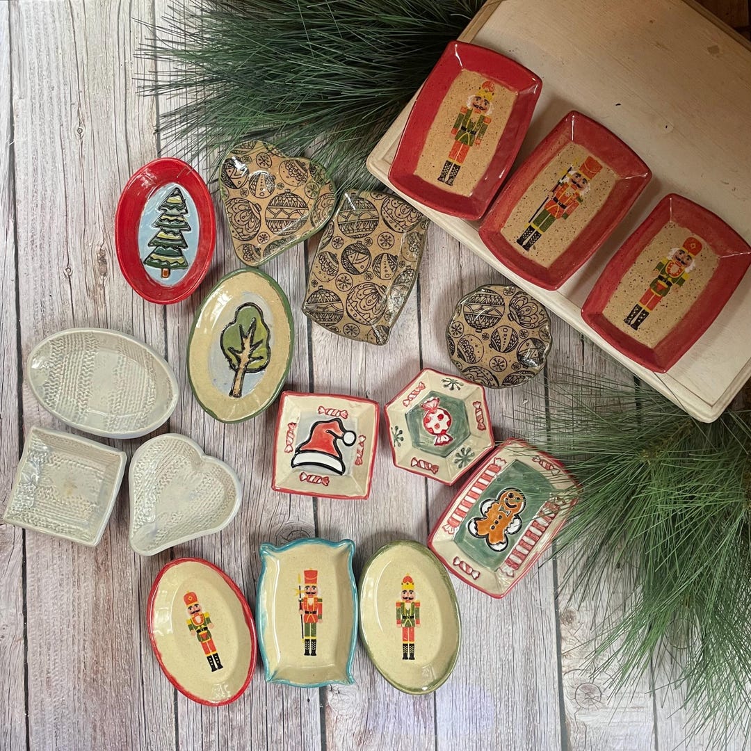 Christmas Mini Dishes - Etsy