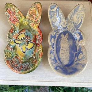 Easter Bunny Trinket Dishes - Etsy