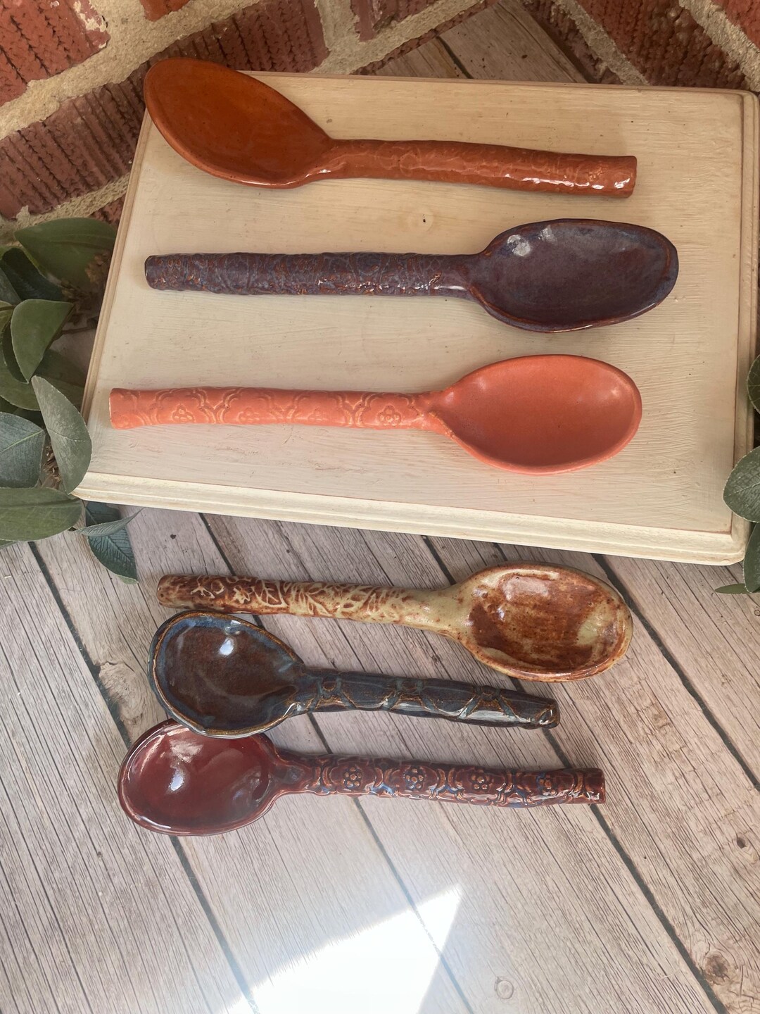 Ceramic Spoons, Stoneware Serving Spoons - Etsy