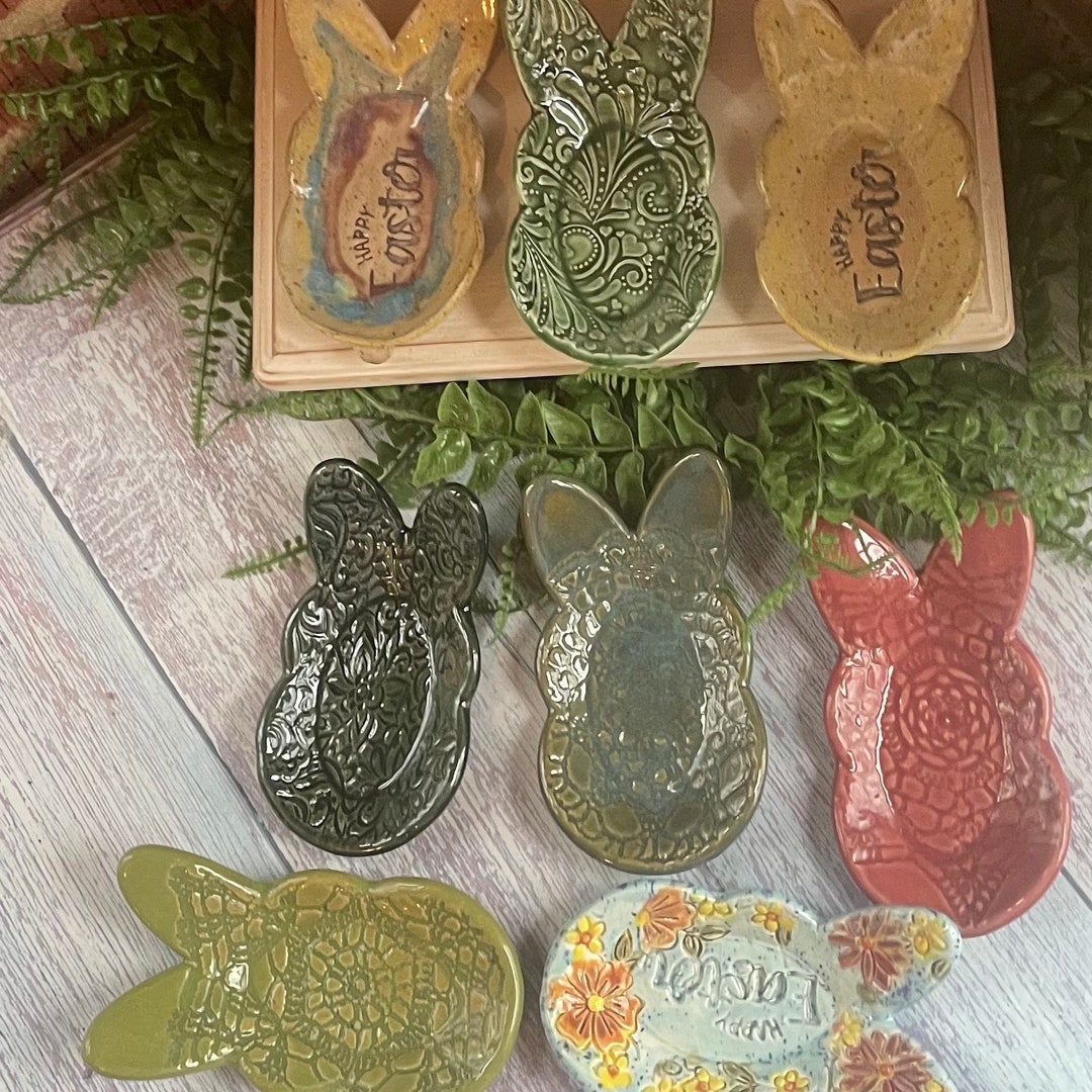 Easter Bunny Trinket Dishes - Etsy