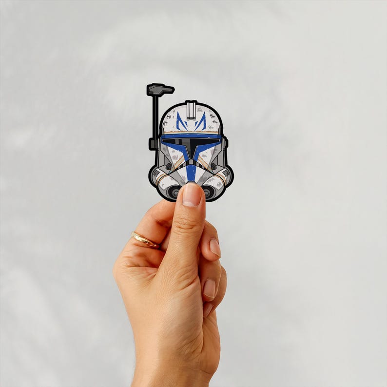 Captain Rex Helmet Sticker – Star Wars Clone Wars 501st Vinyl Sticker ...