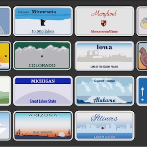 Custom License Plate Stickers - Etsy