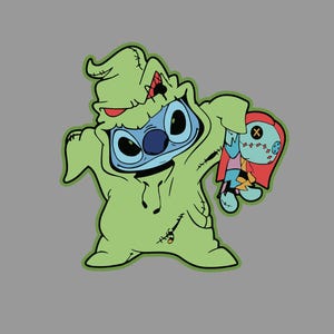 Stitch as Oogie Boogie Sticker: Halloween Mashup Vinyl Decal - Etsy