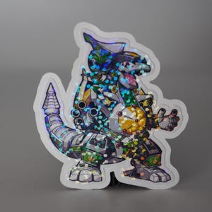 Mighty Dino Robot Stickers | Power Ranger-inspired Vinyl Decals | Green ...