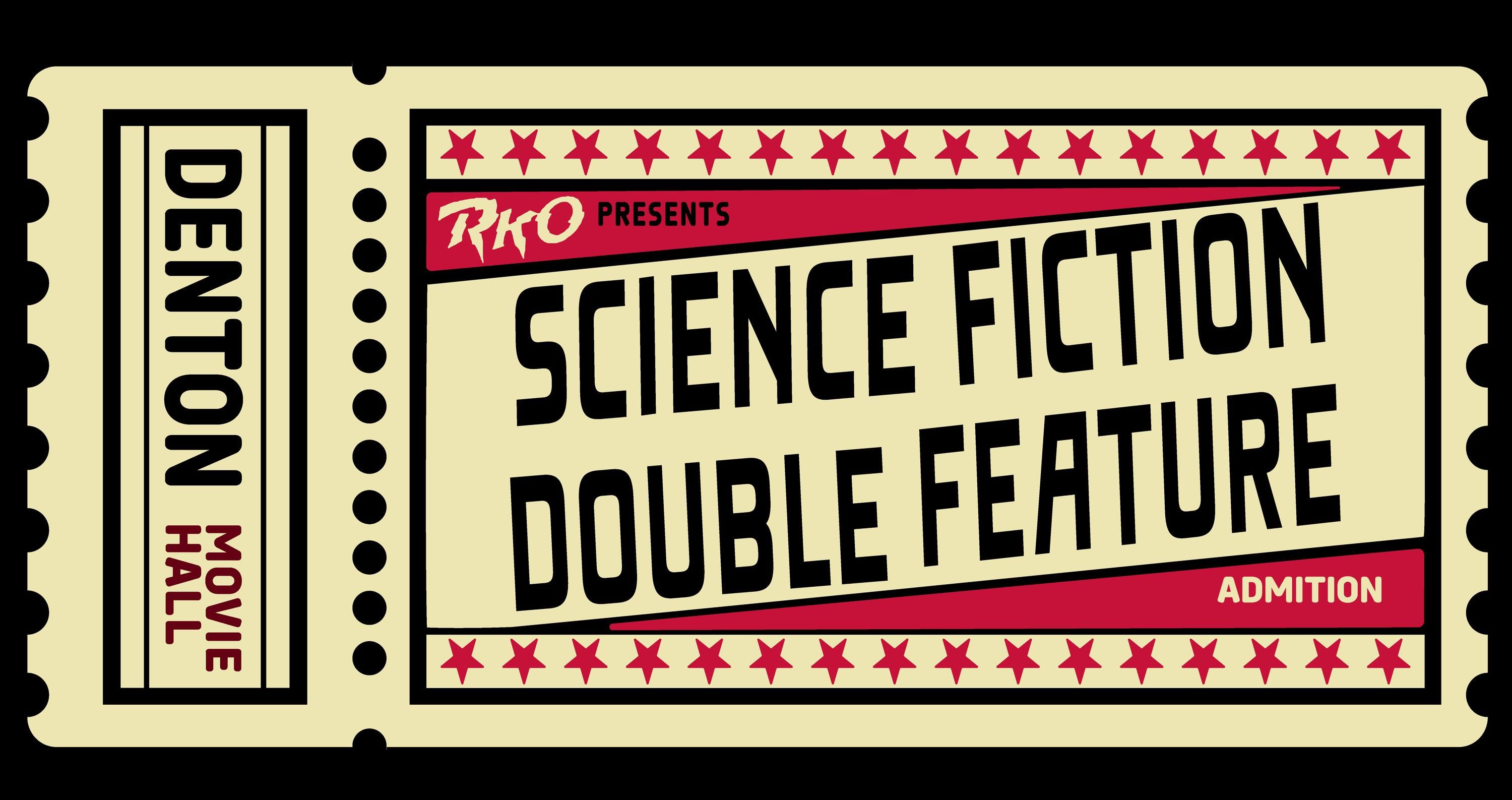 Rocky Horror Sticker: Science Fiction Double Feature Ticket, 3