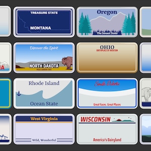 Custom License Plate Stickers - Etsy