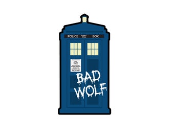 Doctor Who Inspired Bad Wolf Vinyl Decal Whovian MacBook Laptopsticker ...