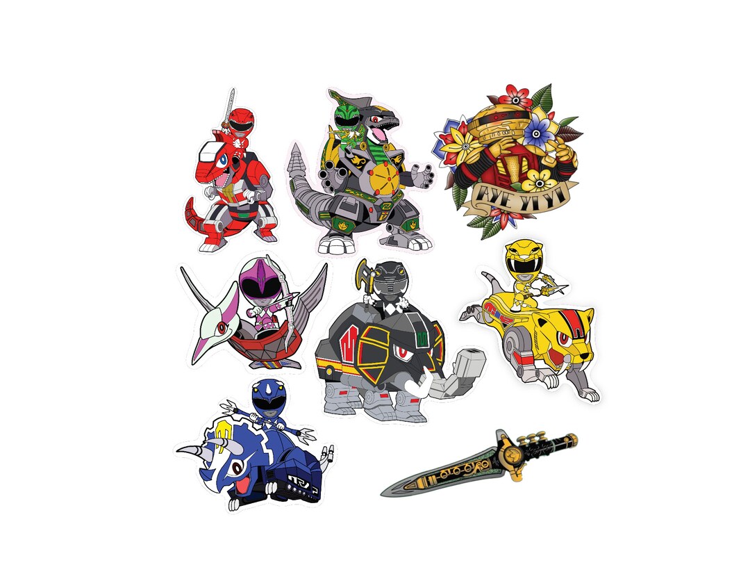 Power Rangers Stickers - Etsy UK