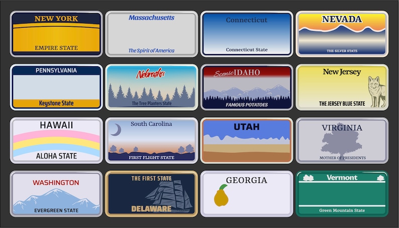 Custom License Plate Stickers - Etsy