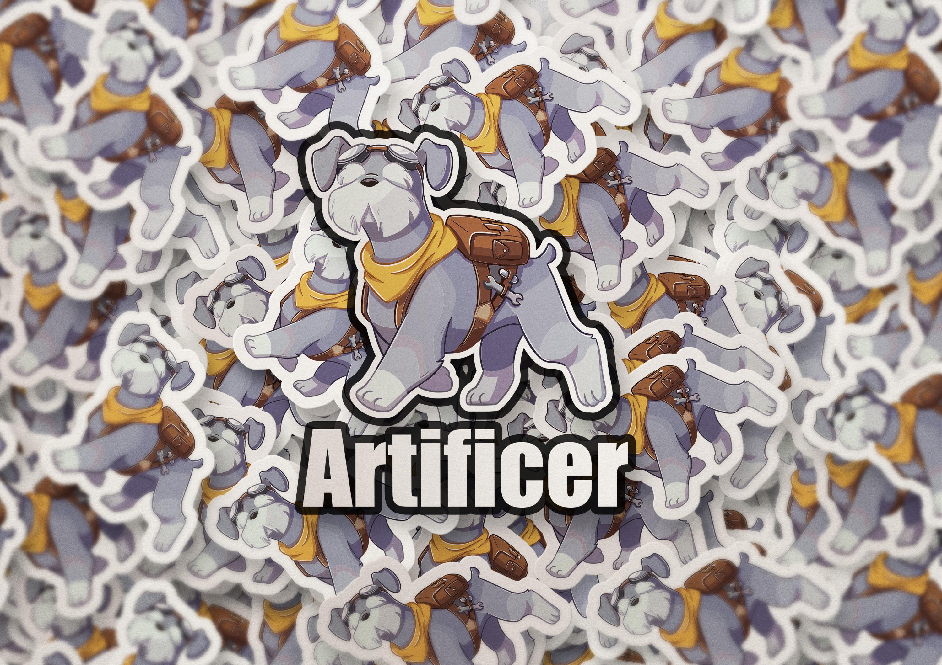 D&D Dog Class Stickers: RPG Puppy Vinyl Decals - Etsy
