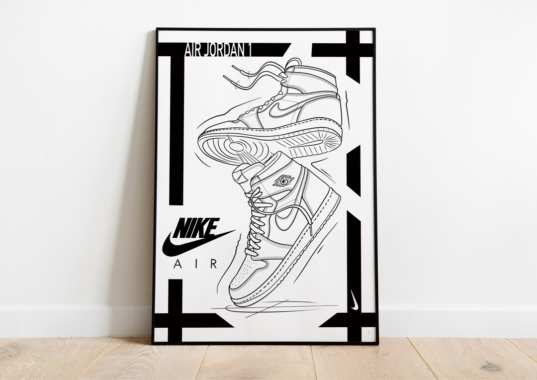 Nike Air Jordan 1 Poster - Etsy