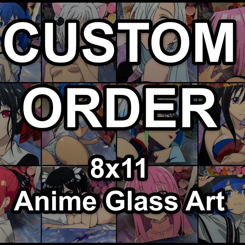 Anime Glass Figure - Etsy