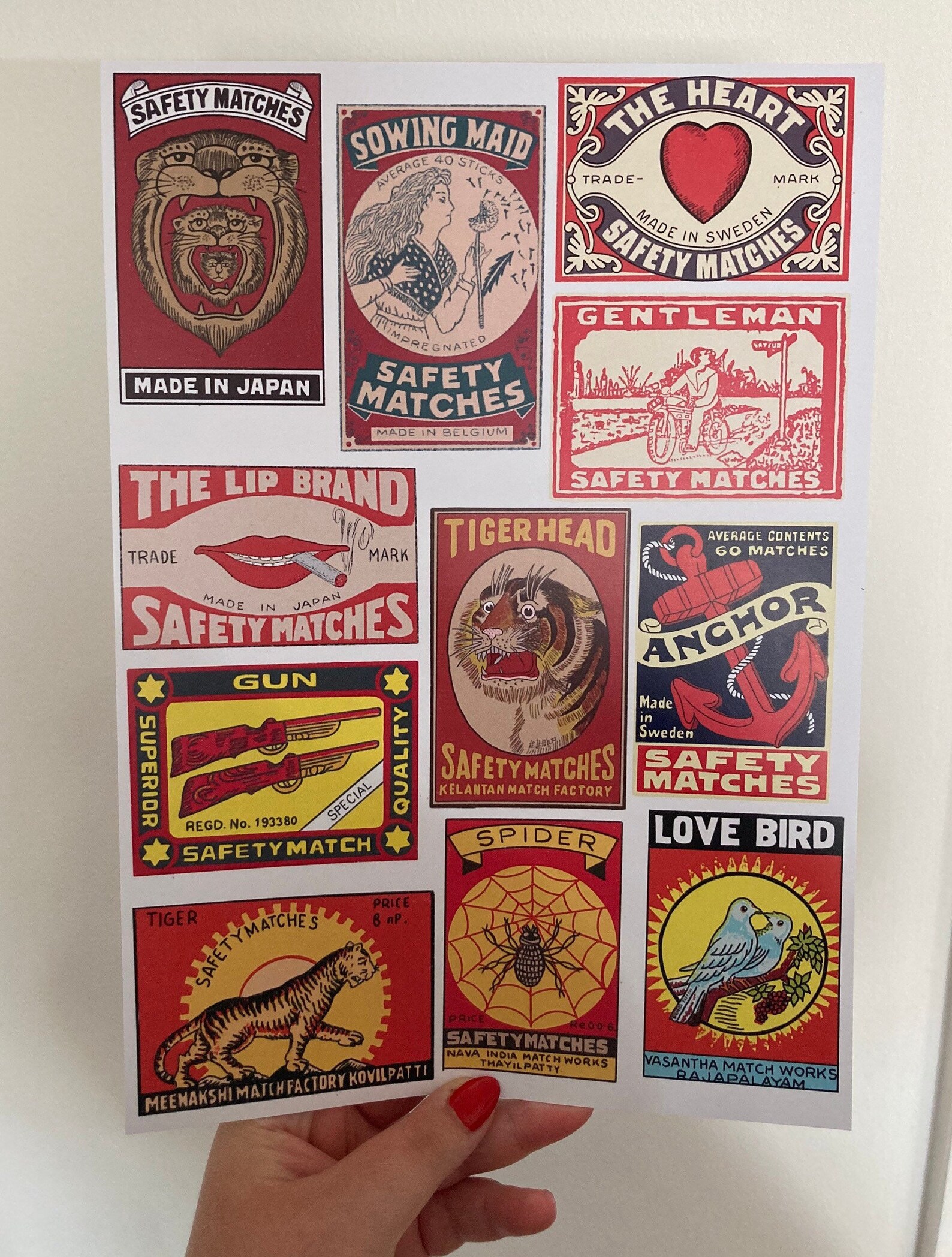 Indian Matchbox Vintage A4 Print Gallery Wall Art Print Style Trendy ...