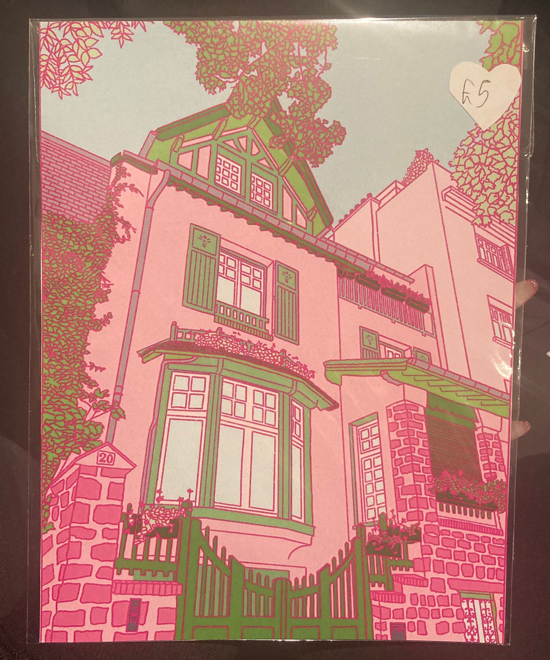 Pink Paris Art Print Montmartre Art Gallery Wall Europe Parisian Street ...