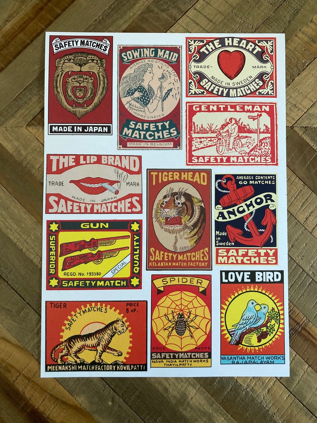 Indian Matchbox Vintage A4 Print Gallery Wall Art Print Style Trendy ...