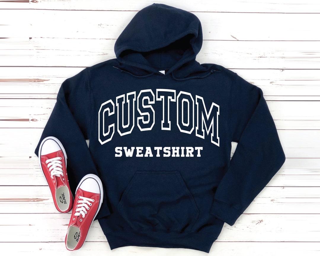 Custom Hoodie, College Letters Hoodie Sweatshirt, Retro Hooded ...