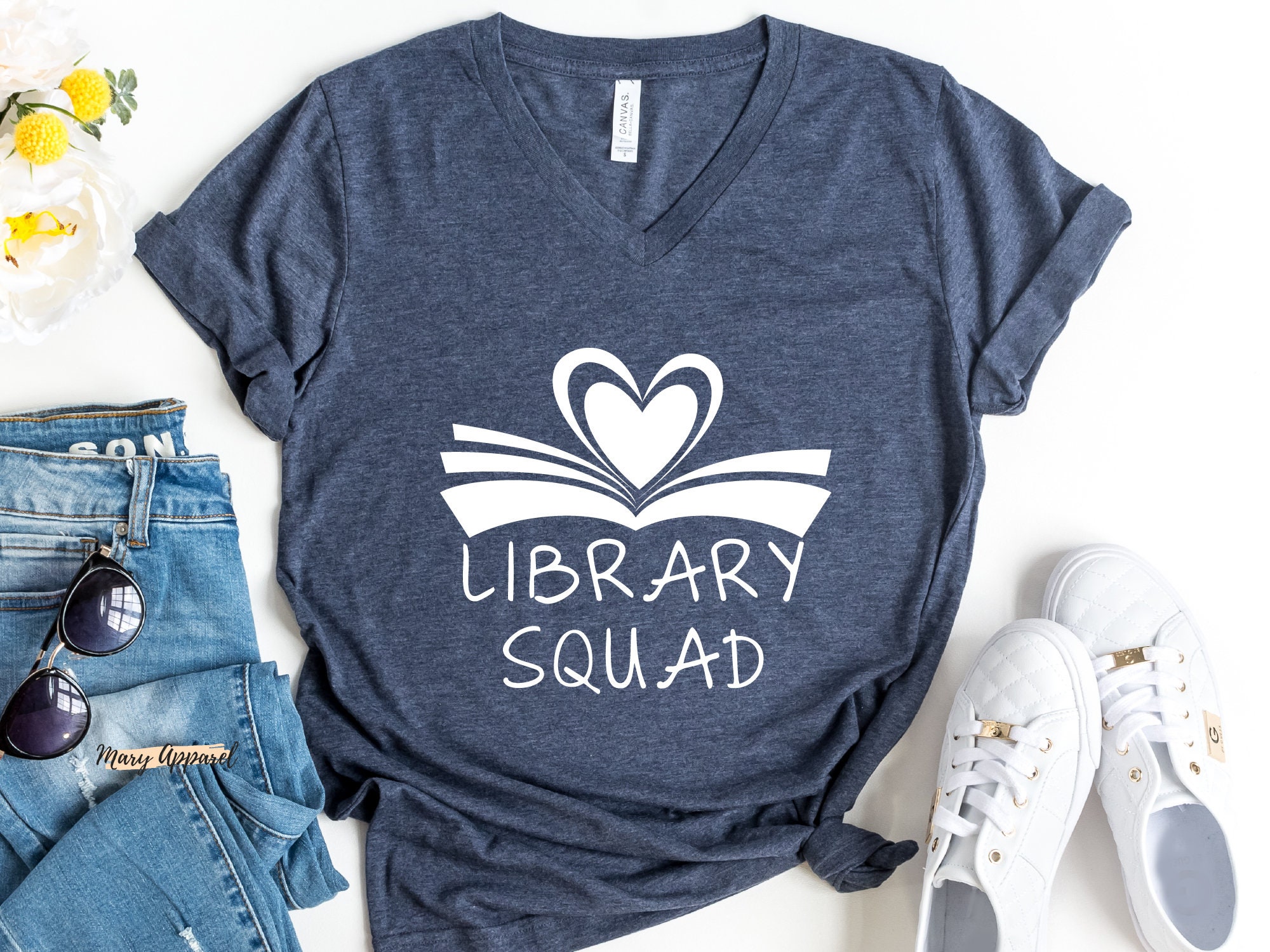 Library Squad Shirt Librarian Shirt Book Shirt Gift for - Etsy UK