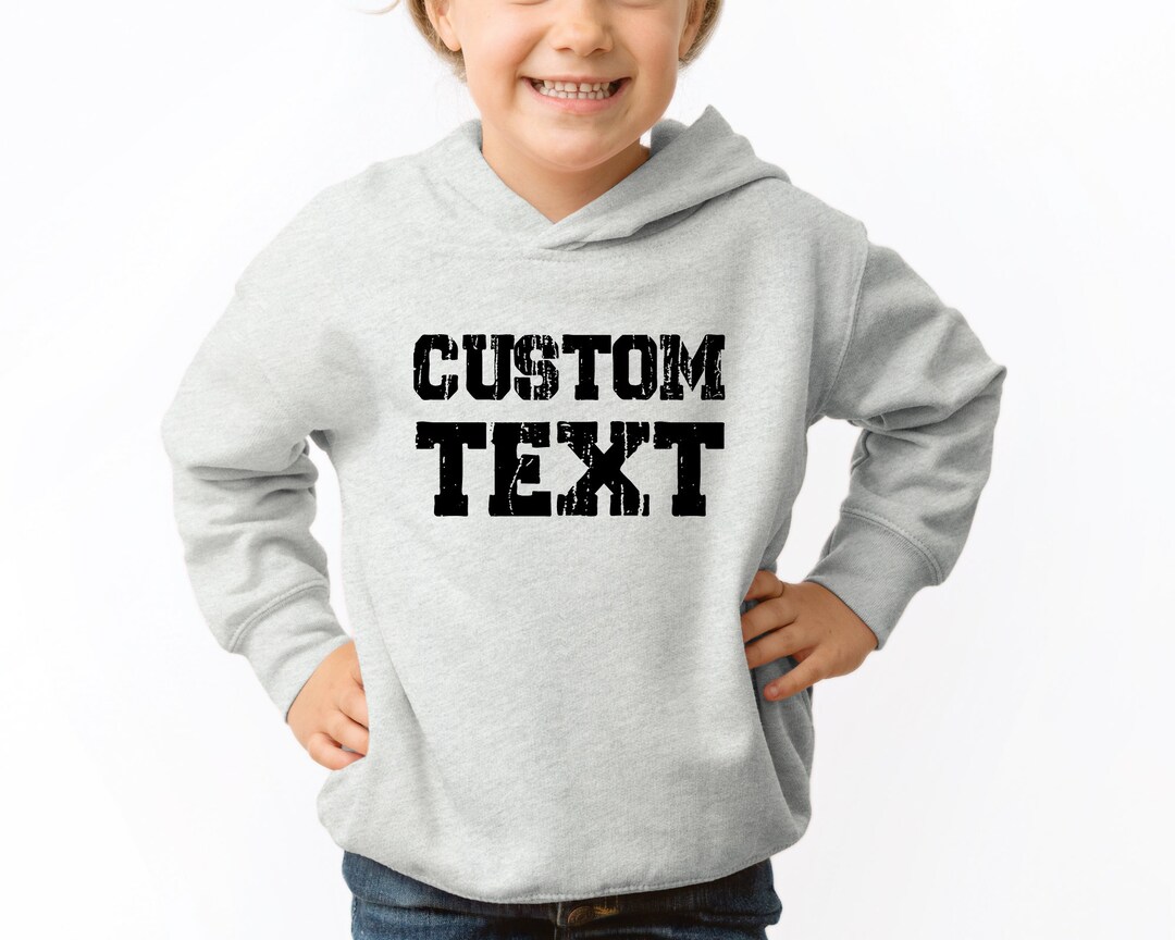 Personalized Text Hoodie, Custom Text Hoodie, Add Your Own Text, Your ...