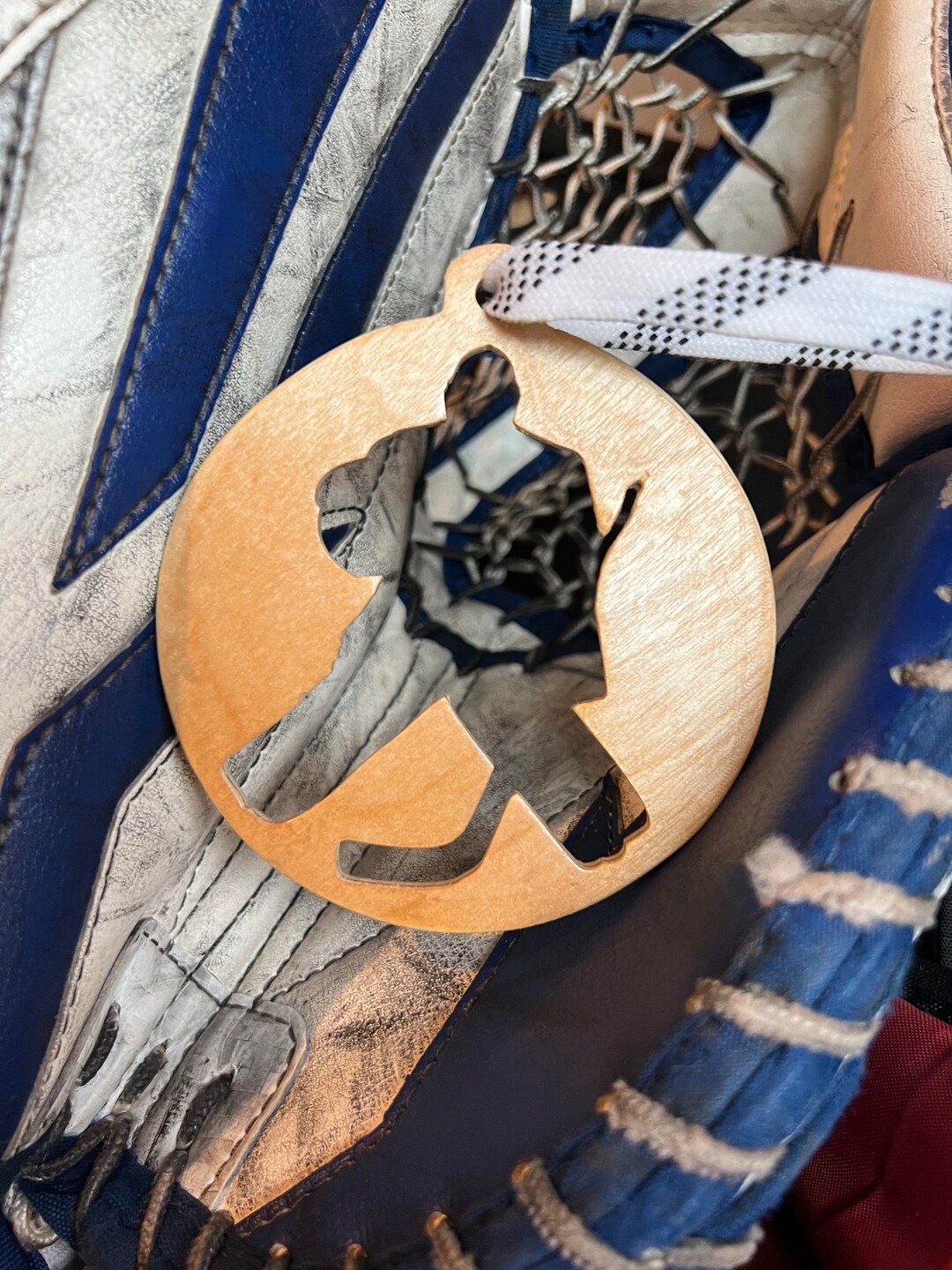 Hockey Goalie Wood Carved Outline Ornament - Etsy