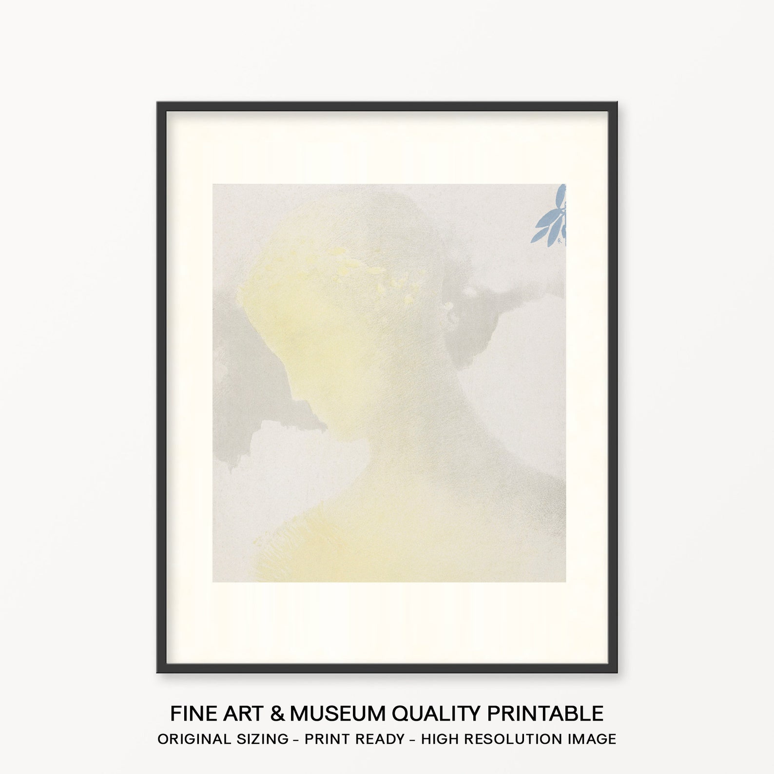 PRINTABLE FINE ART | Beatrice (1897) by Odilon Redon. Original for Self ...