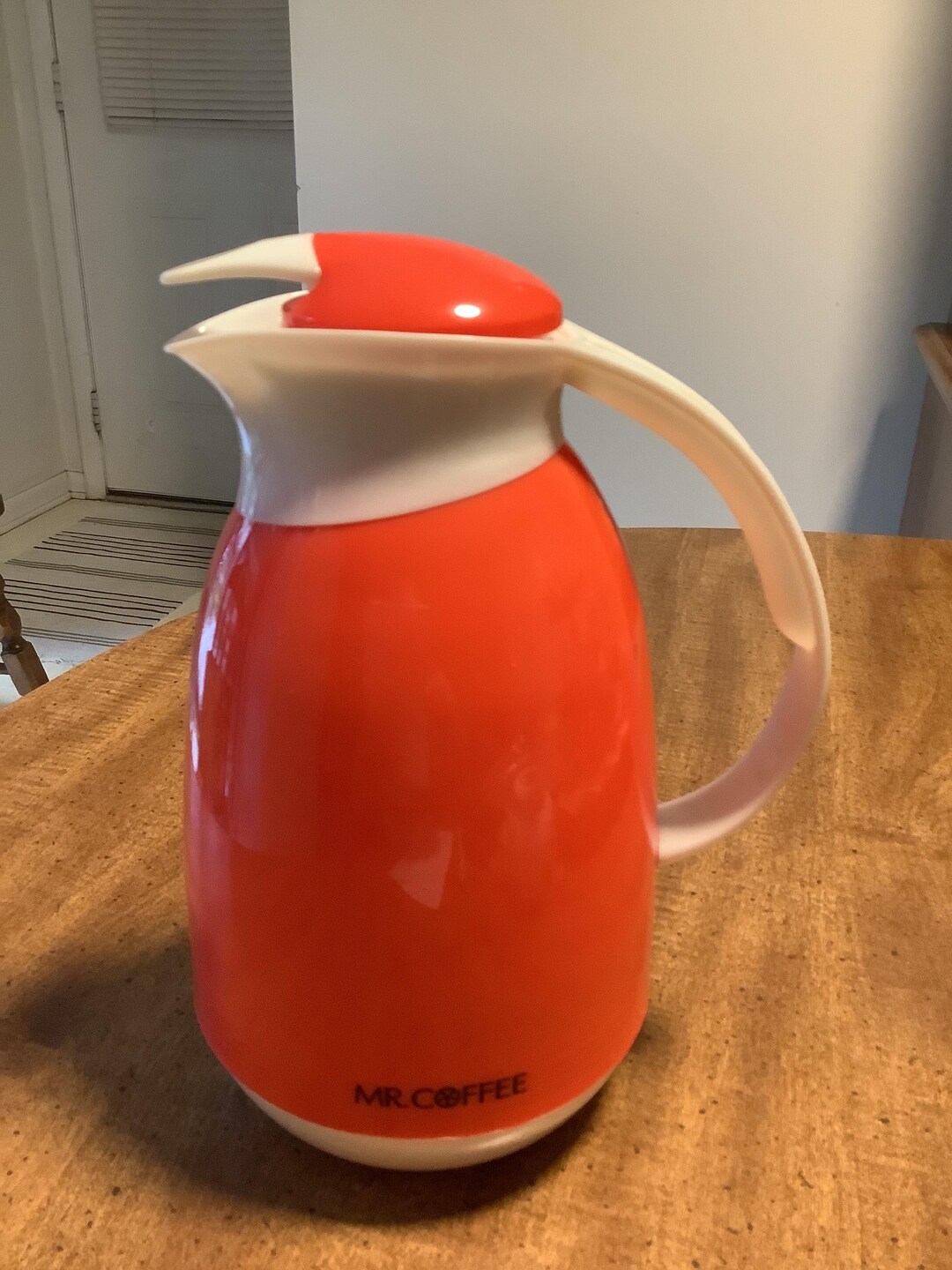 Mr. Coffee Vintage Retro Orange Aladdin Insulated Coffee Carafe Super ...