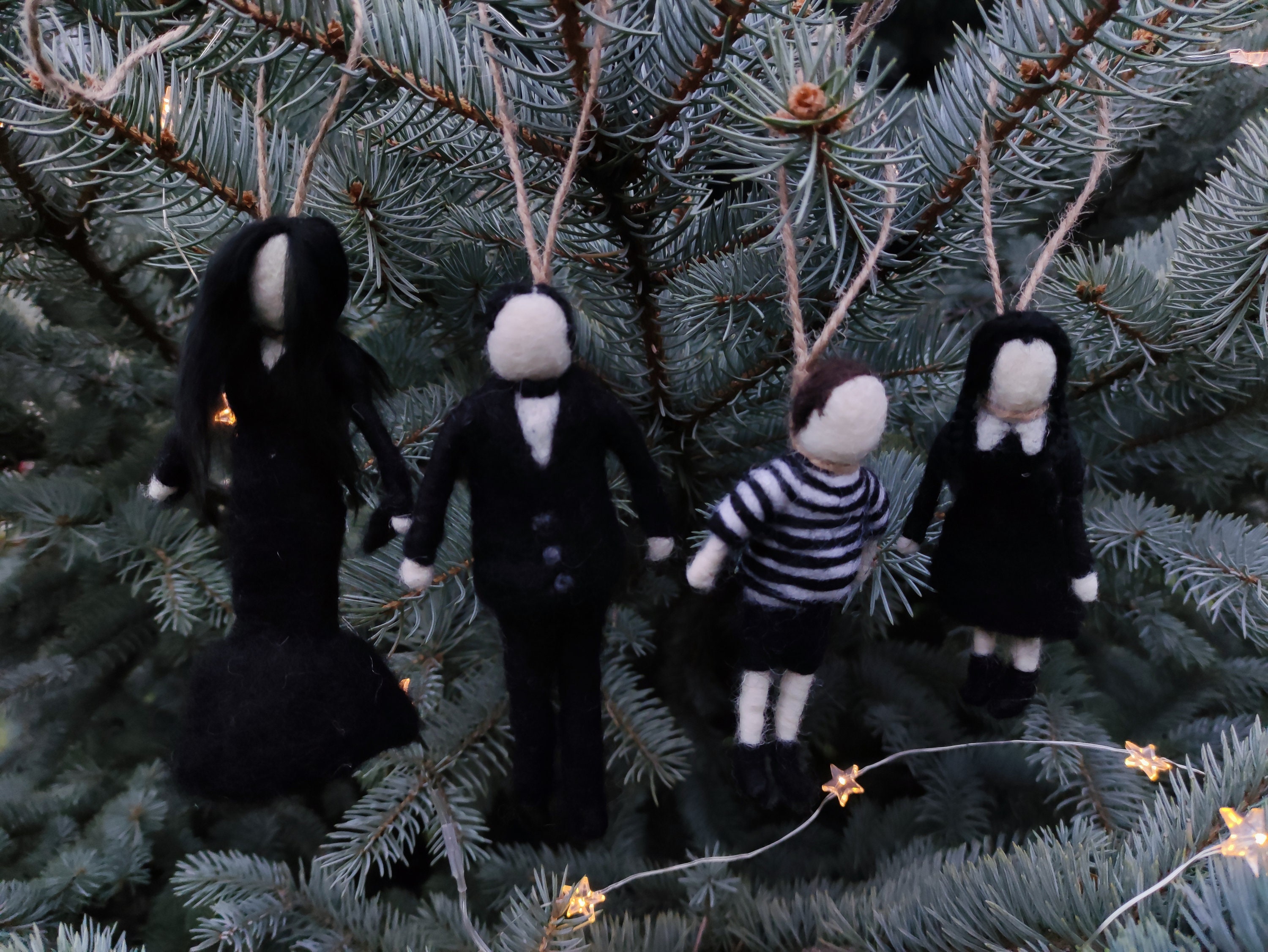 Addams Family Christmas Ornaments Addams Family Halloween - Etsy UK