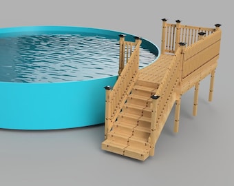 Plans for Above Ground Pool Deck 10x12 18' Round Pool. . - Etsy