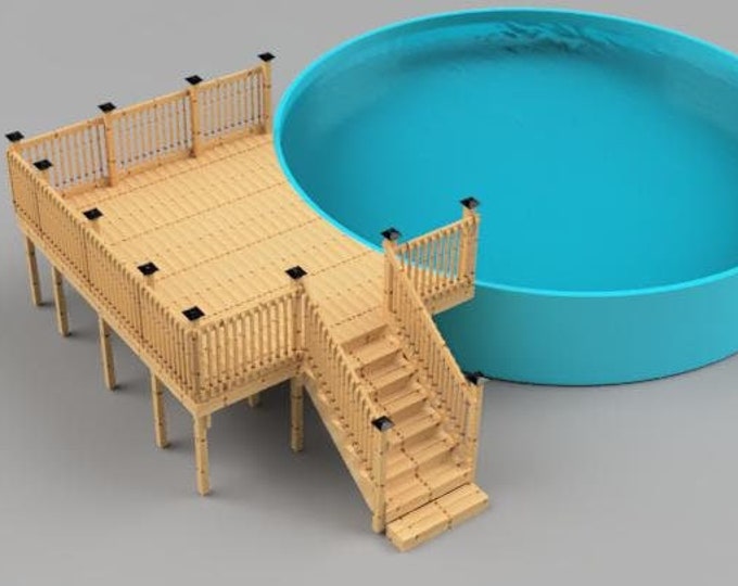 Above Ground Pool Deck Plans (5x6) - Etsy Canada