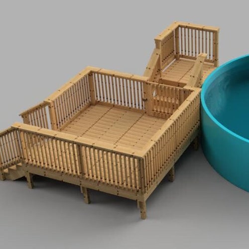 Plans for Above Ground Pool Deck 6x10 - Etsy