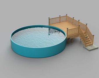 Plans for Above Ground Pool Deck 6x10 - Etsy