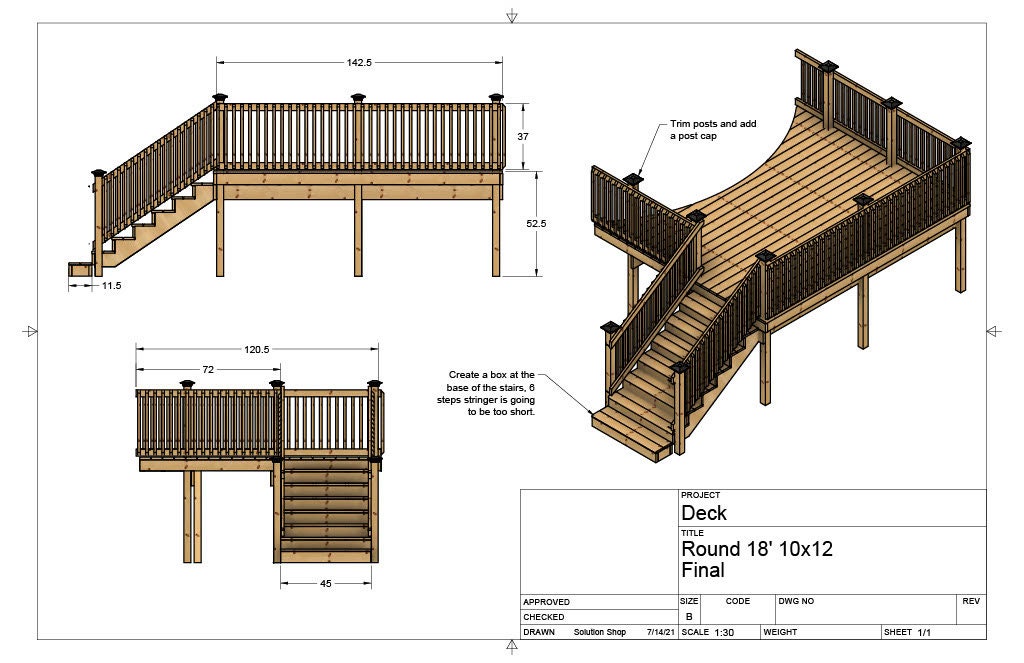 Plans for above ground pool deck 10x12 18' round pool. . | Etsy