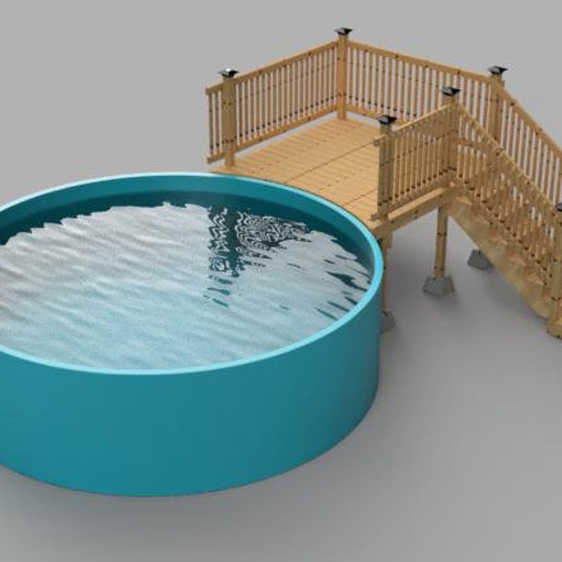 Pool Deck for 30 Foot Above Ground Pool - Etsy