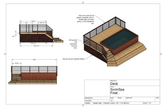 Spa Deck Plans Make A Floating Deck For An Inflatable SPA, With A