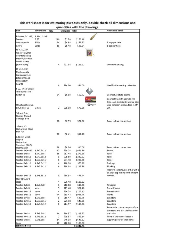 Plans for Above Ground Pool Deck , 15x27' Oval Pool. - Etsy