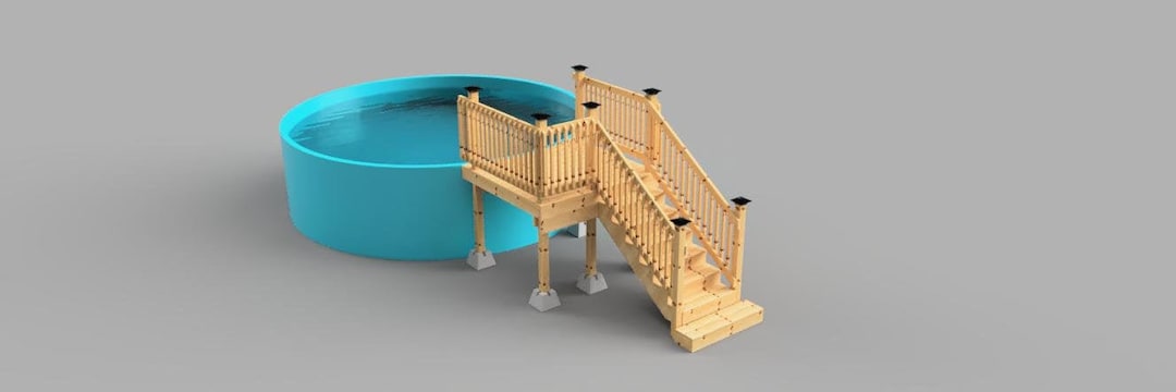 Plans for Above Ground Pool Deck (5x6) 15' Round Pool. Front Entry ...