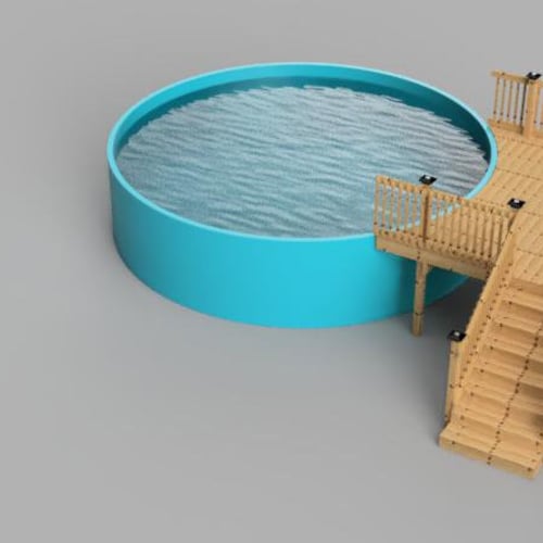 Plans for Above Ground Pool Deck 6x10 - Etsy