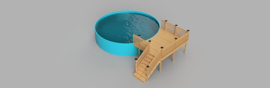 Plans for Above Ground Pool Deck (10x12) 21' Round Pool. . - Etsy